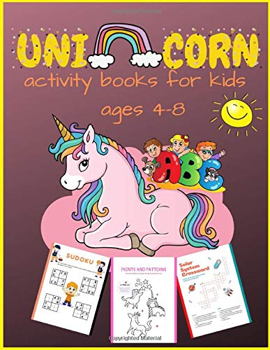 Unicorn activity books for kids ages 4-8: Activities Workbook Game For ...