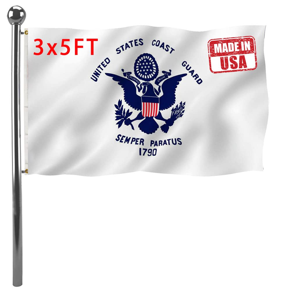 Jayus US Coast Guard Flag Military Flags 3x5 Outdoor Made in USA ...