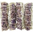 Amazon.com: Bholi Sage Plus Sage Smudge Kit for Cleansing Negative Energy Lavender with White ...