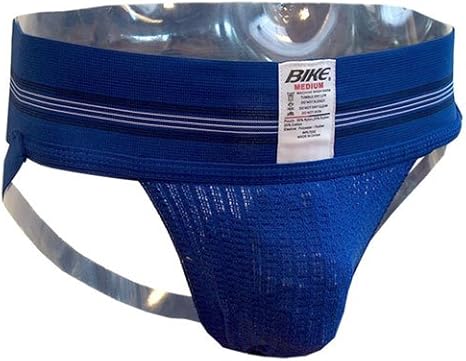 Bike Jock Adult Supporter Jockstrap - Blue - Size S: Amazon.co.uk: Clothing
