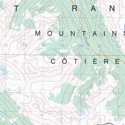 Duffey Lake - 92 J/8 - British Columbia - 32.25" x 25.5" Paper Wall Map
