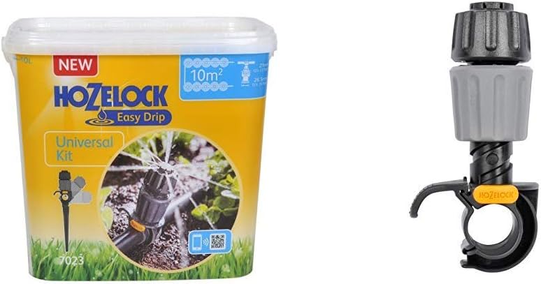 Hozelock Easy Drip Universal Watering Kit for Beds and Borders, Black ...