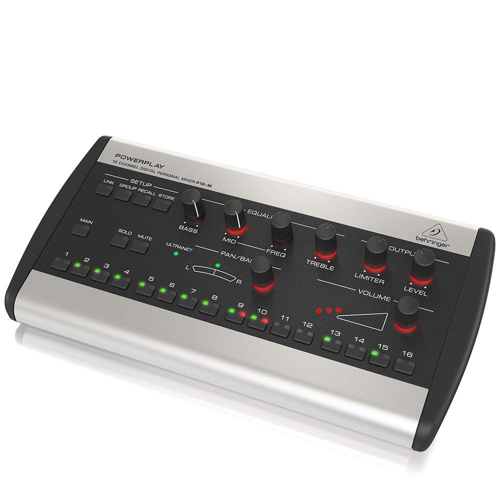 Galleon - BEHRINGER P16-M 16-Channel Digital Personal Mixer Black ...