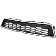 Amazon.com: CHEDA Front Bumper Upper Grille Grill Chrome & Black ...