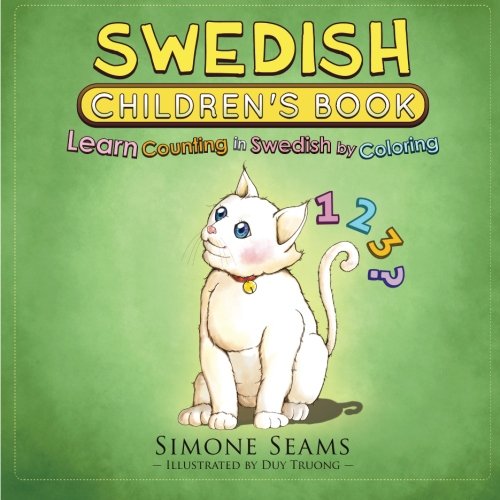 Swedish Children's Book: Learn Counting in Swedish by Coloring: Seams ...