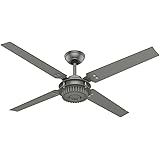 Hunter Fan 59262 Ventilador de Techo para Exterior Cassius, color Gris ...
