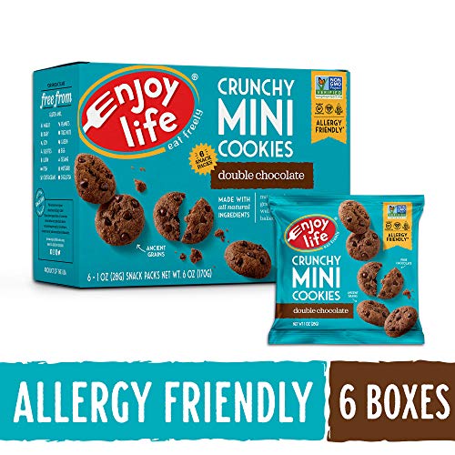 Enjoy Life Crunchy Mini Double Chocolate Cookies, Nut Free Cookies ...