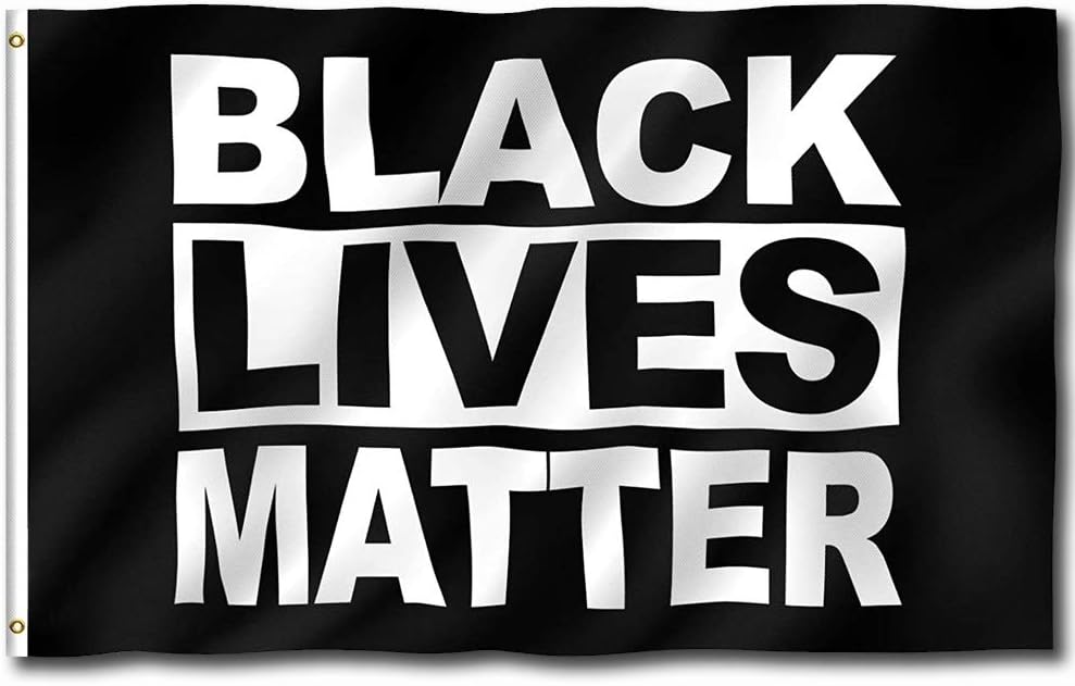 Amazon.com : Disheen Black Lives Flag 3x5 Feet Outdoor, BLM Lawn Flag ...