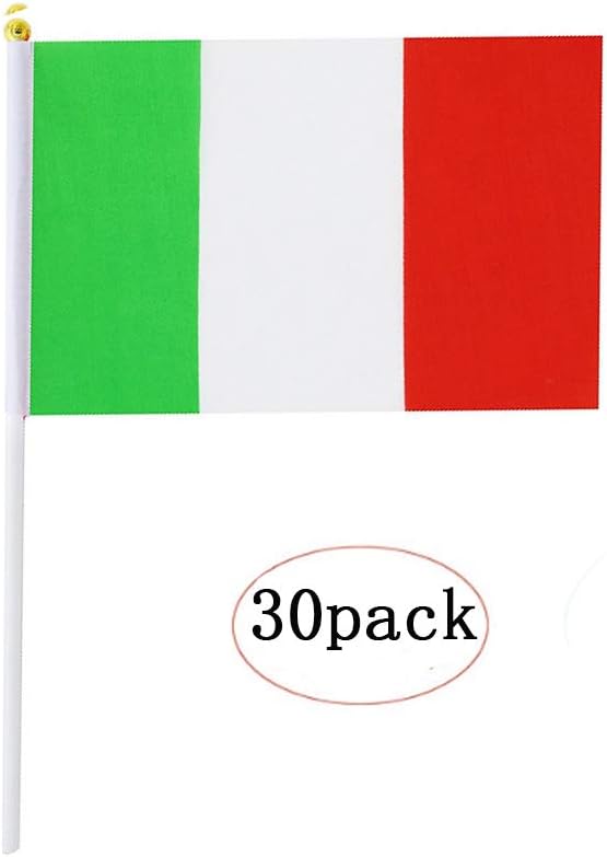 Amazon.com: Italy Stick Flag,Italian Hand Held Mini Small Flags On ...