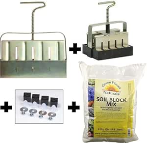 Amazon.com : Soil Blocker "Nesting" Set - Mini 4, Micro 20, Cubic ...