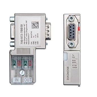 Amazon.com: 700-972-7BB50 PROFIBUS Connector, with diagnostic LEDs ...