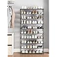 Amazon.com: Generic 10 Tier 40 Pairs Shoe Rack Stackable Shoe Rack ...
