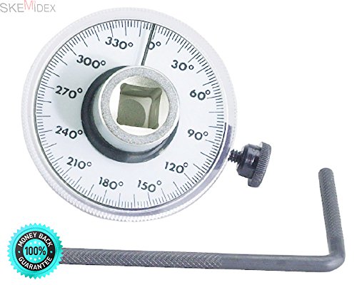 Buy SKEMiDEX---1/2" Dr Torque Angle Gauge Calibrated 360° Rotation ...