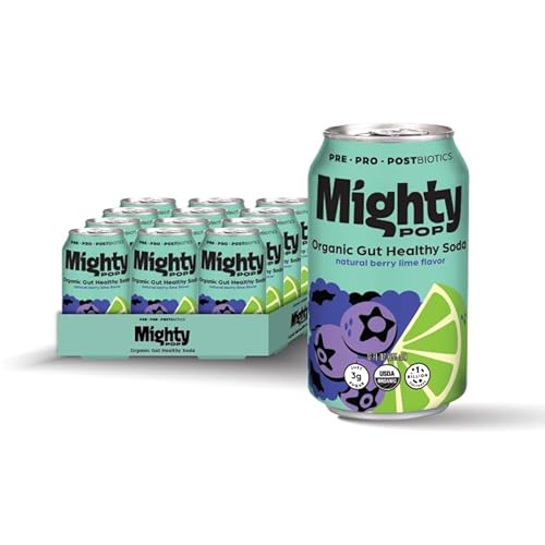 Mighty Pop (Berry Lime Flavor) | Organic Prebiotic Probiotic Postbiotic ...