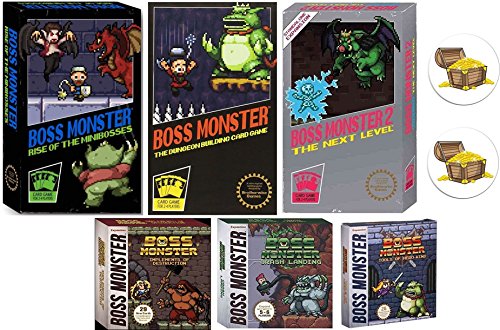 Boss Monster Card Game Bundle with Boss Monster 1, 2, and 3, Implements ...