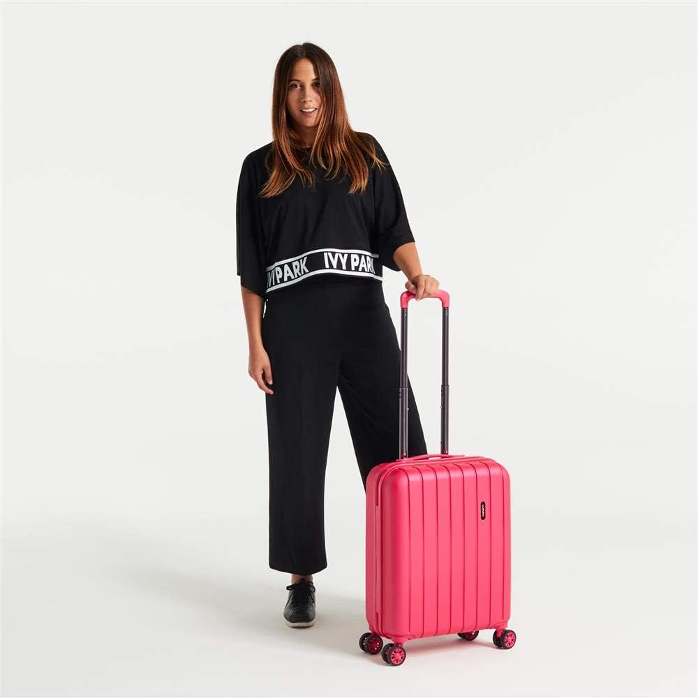 Movom Wood Pink Luggage Set 55/70 cm Rigid ABS TSA Lock 119 Litre 4 ...