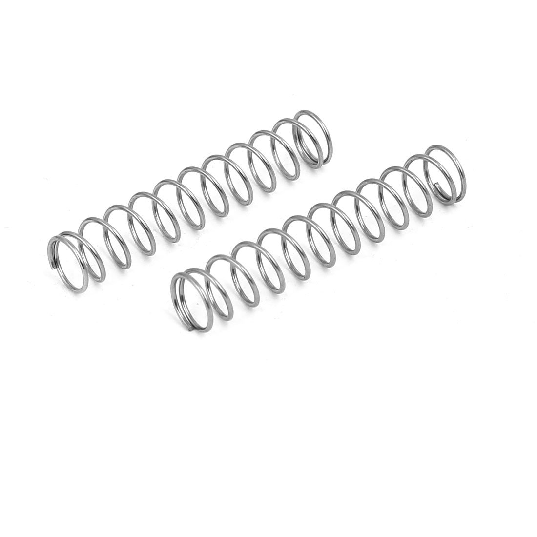 uxcell 0.6mmx7mmx35mm 304 Stainless Steel Compression Springs Silver ...