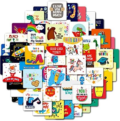 Lunch Box Notes for Kids Motivational And Inspirational Cards 60 Bright ...