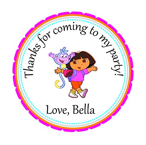 Buy Dora Stickers, Dora Personalized Birthday Stickers Printable Favor ...