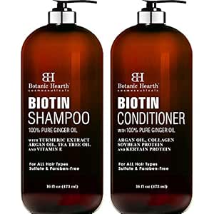 Amazon.com : BOTANIC HEARTH Biotin Shampoo and Conditioner Set - with ...