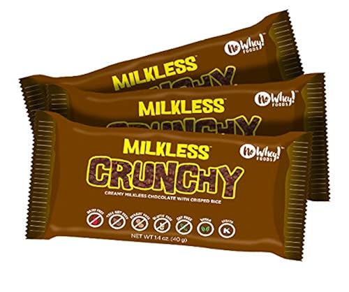 Vegan, Gluten Free, Nut Free | Milkless Crunchy Chocolate Bars (3 Pack ...