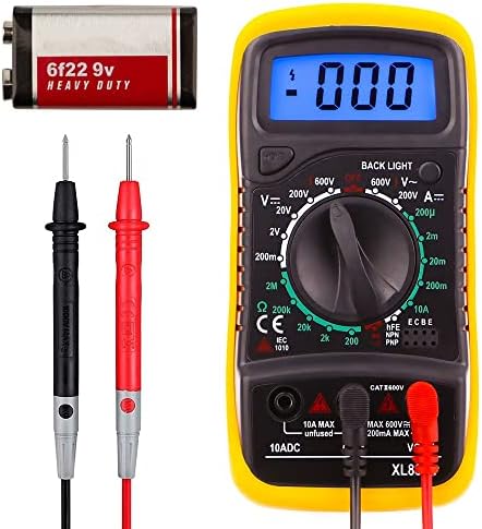 eWINNER XL830L Pocket Digital Multimeter 2000 Counts Voltage Tester ...