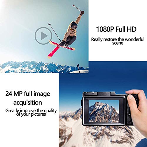 Digital Camera Vlogging Camera with Flip Screen 2.7K 24.0MP 3.0 inch ...
