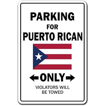 Amazon.com: SignMission Puerto Rican Flag Street Sign Puerto Rico ...
