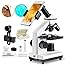 OMAX 40X-2000X Lab LED Binocular Compound Microscope with Double Layer Mechanical Stage and ...