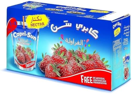 Capri-Sun Nectar 30% Strawberry Juice Drinks 200 ml, Pack of 10 price ...