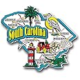Amazon.com: South Carolina Jumbo State Magnet by Classic Magnets ...