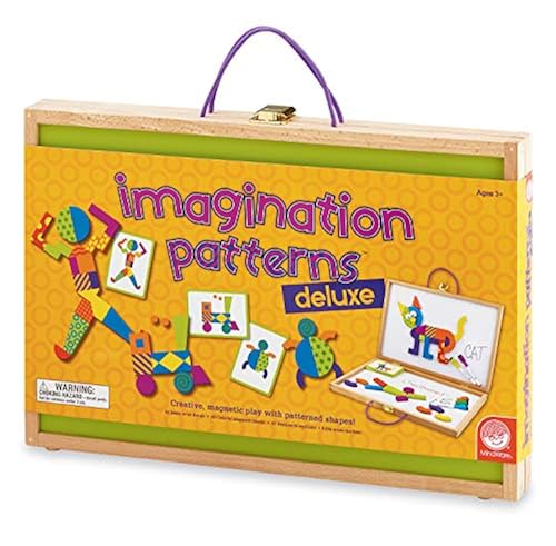 MindWare Imagination Magnets Patterns Deluxe - Includes Wood Carrying ...
