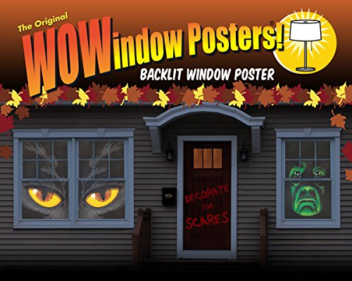 WOWindow Posters Scary Halloween Duel Window Decorations for a Spooky ...