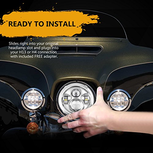 해외직구전문 쇼핑365 SUNPIE Motorcycle 7" LED Headlight for Harley Road King ...