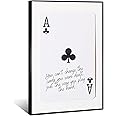 Amazon.com: CEHNSENHUI Funky Poker Art Ace of Clubs Canvas Wall Art ...