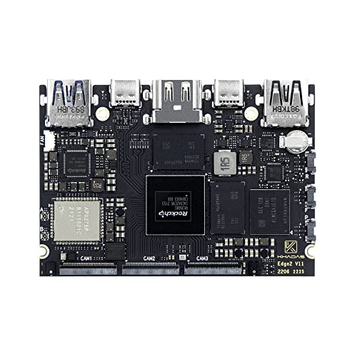Mini ARM PC, Khadas Edge2 RK3588S Single Board Computer with 8-core 64 ...