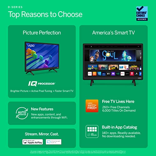VIZIO 32-inch D-Series Full HD 720p Smart TV with Apple AirPlay and ...