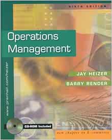 Operations Management: Barry Heizer Jay H.; Render: 9780130186041: Amazon.com: Books