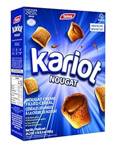 Amazon.com: Telma Nougat Creme Filled Kariot Cereal, Family Size (24 ...