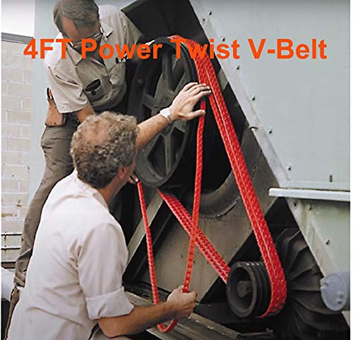 1/2" Power Twist Plus Link V-Belt - 1/2-Inches x 4-Feet,Adjustable Link ...
