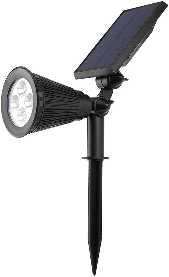 LED Solar Spotlight Solar Powered Light Garden Courtyard Spotlight ...