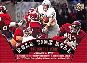 1978 National Championship Team football card (Alabama Crimson Tide ...