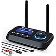 Amazon.com: Ainostone Bluetooth Transmitter Receiver 3-in-1 Bluetooth 5.3 Audio Adapter for 2 ...