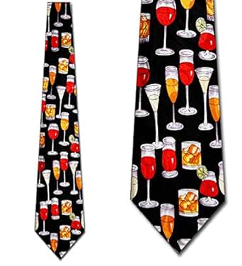 Alcohol Ties Beer Neckties Wine Tie Bottoms Up Mens Necktie at Amazon ...