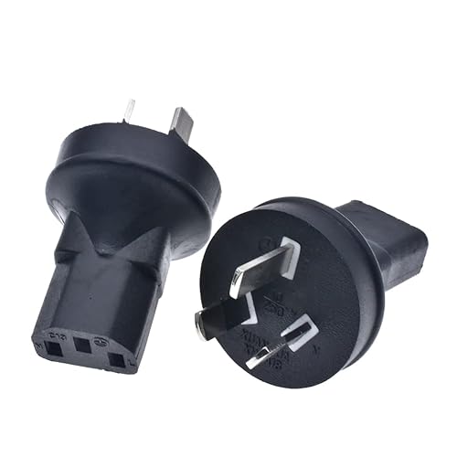 (2 Pack) Tekit IEC 320 C13 to 3-Pole Plug AU Australia China CN ...