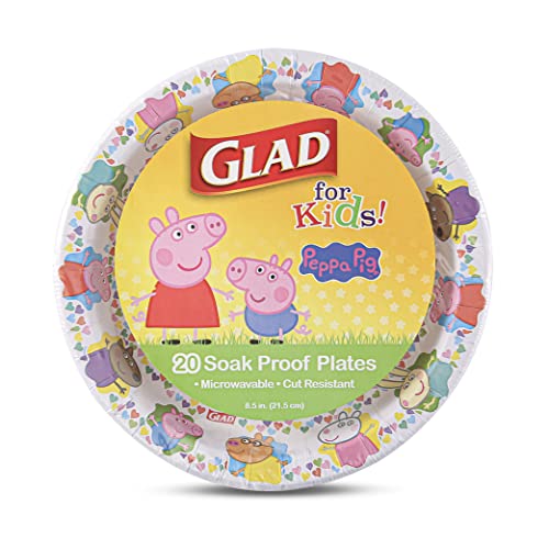 Glad for Kids 8.5 inch Peppa Pig Friends Paper Plates, 20 Ct ...