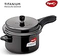 Buy Pigeon Titanium Hard Anodized Pressure Cooker - 5 litres - Black ...
