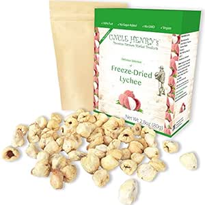 Amazon.com: Freeze Dried Lychee: Delicious Fruits 2.8oz (80g) Large ...