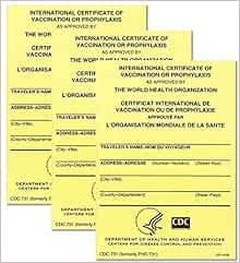 INTERNATIONAL CERTIFICATE OF VACCINATION OR PROPHYLAXIS: W.H.O. Yellow Card (3 PACK): Amazon.com ...