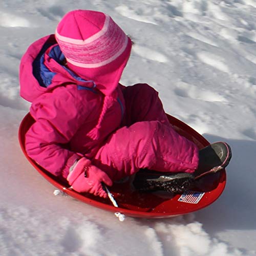 Flexible Flyer Metal Snow Disc Saucer Sled. Round SNO Slider Winter Toy ...